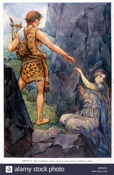 Dieses Stockfoto Griechische Mythologie Orpheus Und Eurydike