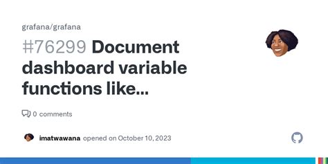 Document Dashboard Variable Functions Like Labelvalues Queryresult