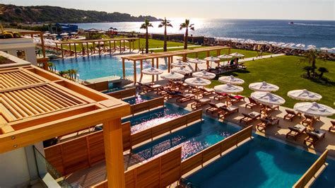 Mitsis Alila Hotel Pool Area Photo From Ammoudes In Rhodes