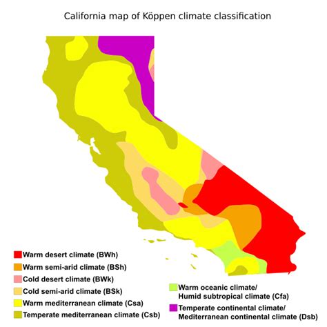 Image California Map Of Köppen Climate Classification