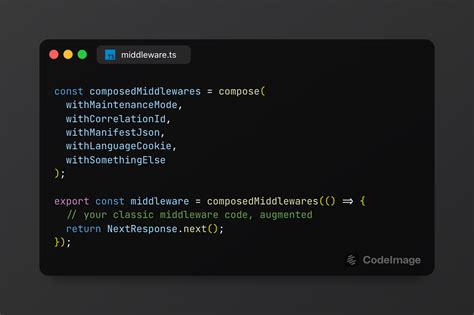A Pattern For Chaining Nextjs Middlewares