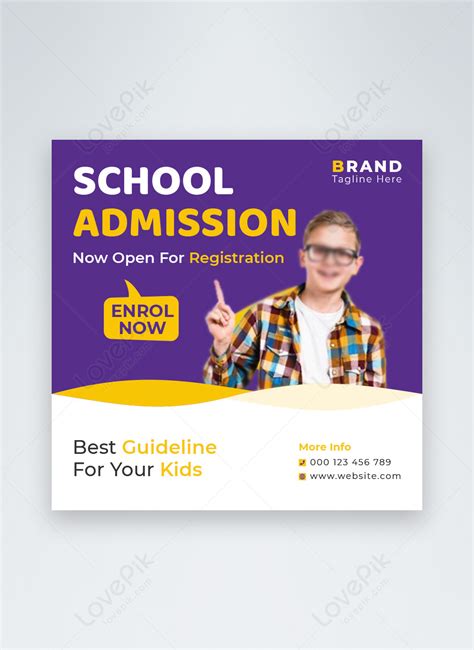 학교 입학 소셜 미디어 게시물 이미지 사진 450153953 무료 다운로드