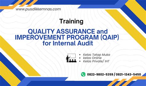 Training Quality Assurance And Improvement Program Qaip Tahun 2024
