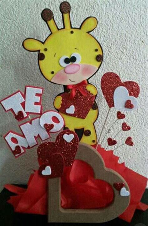 Pin En San Valentin Manualidades Letras De Foami Decoradas