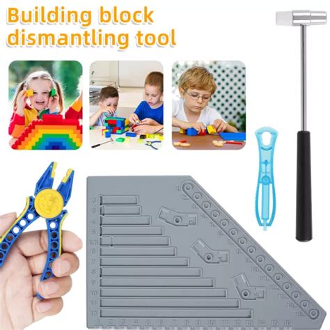 Building Block Tool Kit Include Brick Separator Multi Use Hammer