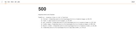 error handling is broken · issue 280 · sveltejs kit · github