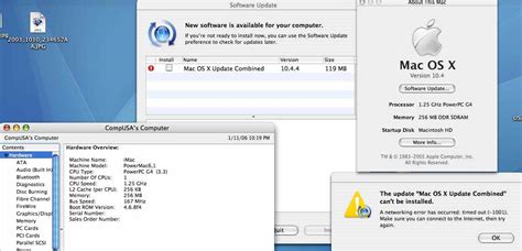 problems updating tiger error 1001 macrumors forums