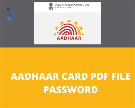How To Open Aadhar Card Pdf File Without Password Design Talk