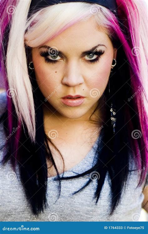Girl Punk Fashion Model Stock Image 3955327