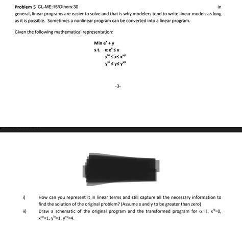 Solved Problem 5 ﻿cl Me15others30general Linear Programs