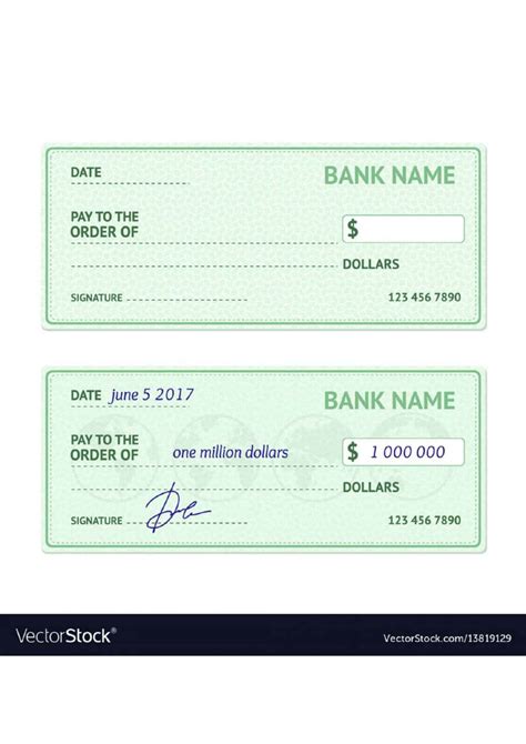 Free Printable Check Template Example Layout Excel Pdf