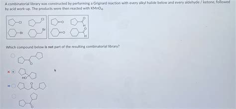 solved a combinatorial library was constructed by performing