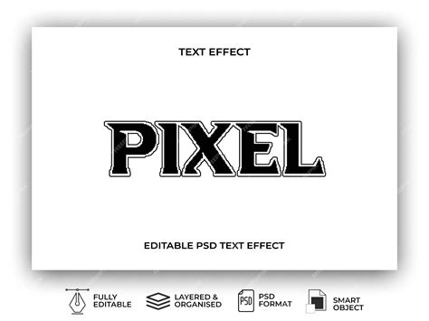Premium Psd Pixelated Text Effect Template