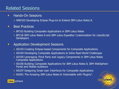 Building Composite Application For Lotus Notes 8 Ppt