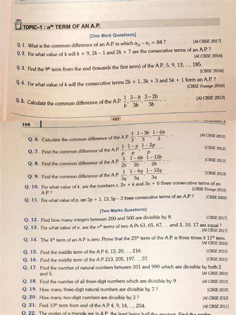 Assignment Arithmetic Progressions Pdf