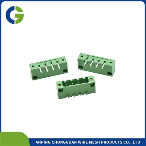 Pluggable Terminal Blocks 3 Pin Pitch Brass Pcb Mount Block Terminal Screwless Terminal Block