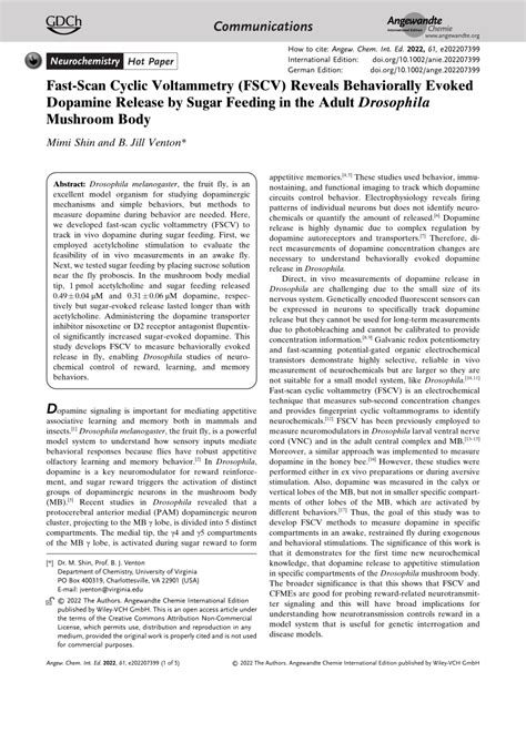 pdf fast‐scan cyclic voltammetry fscv reveals behaviorally‐evoked