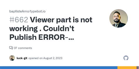 Viewer Part Is Not Working Couldnt Publish Error Couldnt Initiate