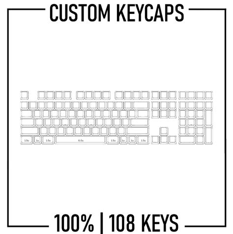 100 Keyboard Custom Keycaps Set Ansi 108 Keys Goblintechkeys