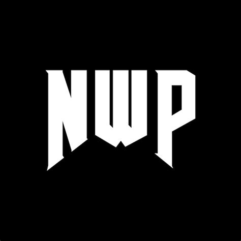 Premium Vector Nwp Letter Logo Design For Technology Company Nwp Logo