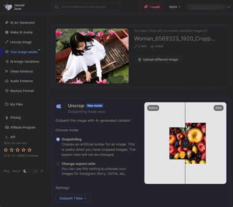 Watch Your Images Expand With Neurallove Ai Uncrop Rupscaling
