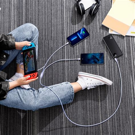 Baseus Flash Series Ii One For Three สายชาร์จแบบ 1 For 3 Charging Cable