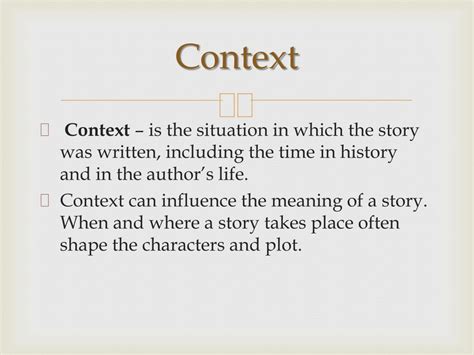 Ppt Unveiling Context Analyzing Story Influences Powerpoint