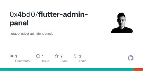 Github X Bd Flutter Admin Panel Responsive Admin Panel