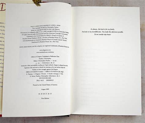 Christopher Paolini Inheritance Cycle 4 Book Set Eragon Eldest Brisingr Inheritance Signed