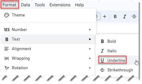 How To Underline In Google Sheets Google Docs Tips Google Drive Tips