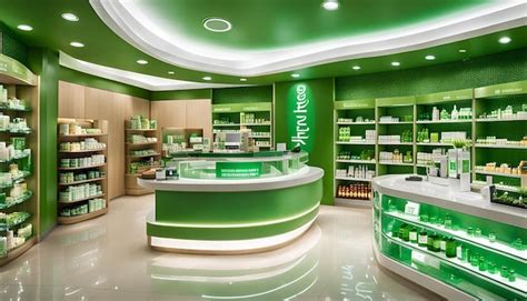 Green Pharmacy Design Premium Ai Generated Image