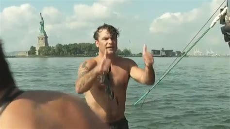 Pete Hegseth Dives Back Into The Hudson For The Third Leg Navy Seal