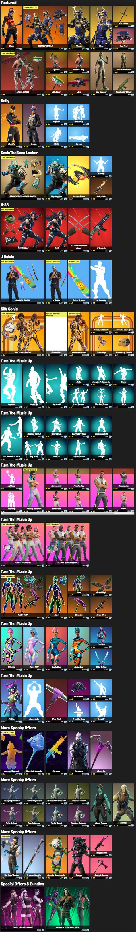 La Boutique Fortnite Du Mardi 11 Octobre 2022