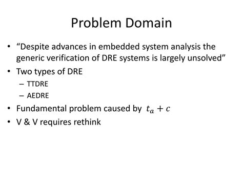 Ppt Model Based Analysis Of Even Driven Distributed Real Time Embedded Systems Powerpoint