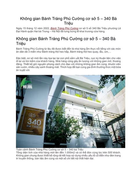 Ppt Kh Ng Gian Nh H Ng B Nh Tr Ng Ph C Ng B Tri U Powerpoint Presentation Id