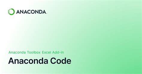 Anaconda Code Anaconda
