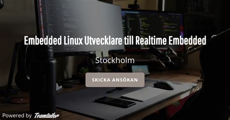 Embedded Linux Utvecklare Till Realtime Embedded Xlnt Recruitment Group