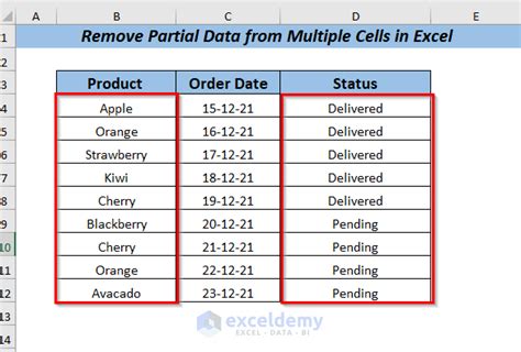How To Remove Partial Data From Multiple Cells In Excel 6 Methods