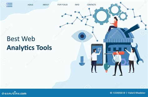 Best Web Analytics Tools Mockup Landing Page Website Design Modern