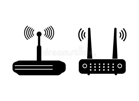 Wifi Router Icon Vector Set Wifi Router Illustration Sign Collection