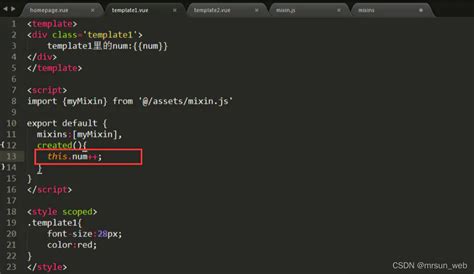 Vue中mixins的使用方法mixins Csdn博客