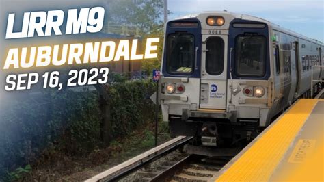 Lirr Kawasaki M9s At Auburndale Port Washington Branch Long Island