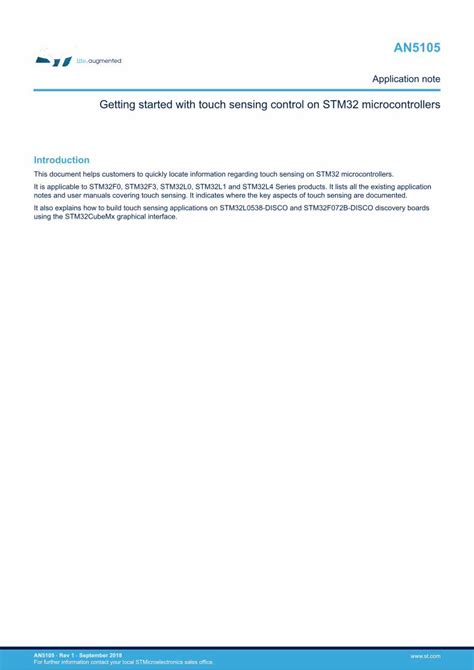 Pdf Getting Started With Touch Sensing Control On Stm32 · The Acquisition Is Based On The