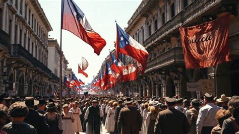 Chilean Independence Movement Declared 1810 Santiago 1810 09 18