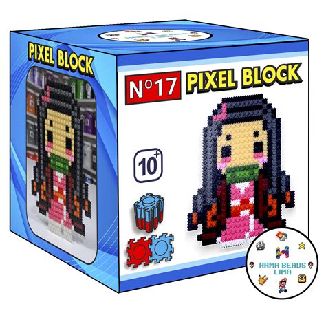 Pixel Block Nº17 Hamabeadslima