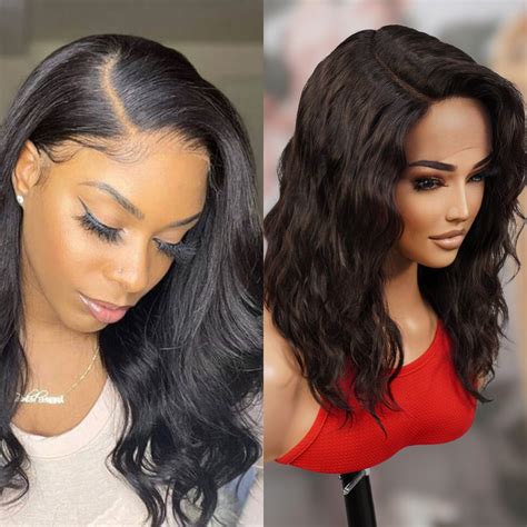 100 Indian Remi Human Hair Wet And Wavy T Part Lace Wig Raine