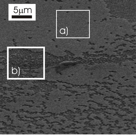 Sem Image Of An Area Covered With A Colloidal Particles And B Ge Download Scientific Diagram