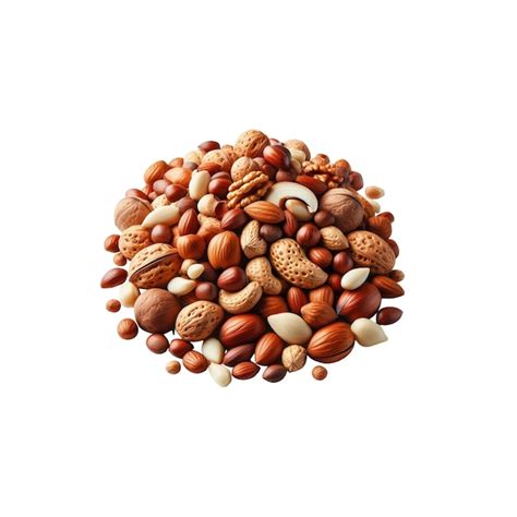 Pile Assorted Nuts Arranged Vector Premium Ai Generated Vector