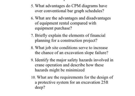 Solved What Advantages Do Cpm Diagrams Have Over