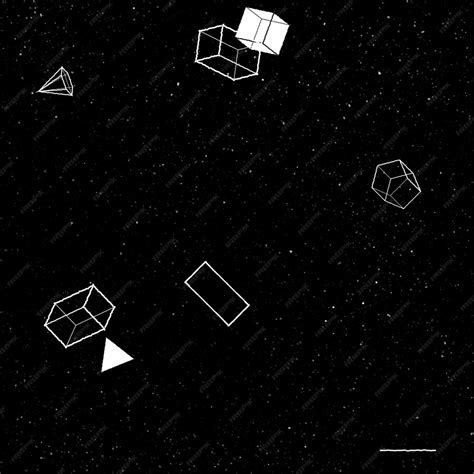 Free Vector Seamless 3d Geometric Pattern On A Black Background Vector